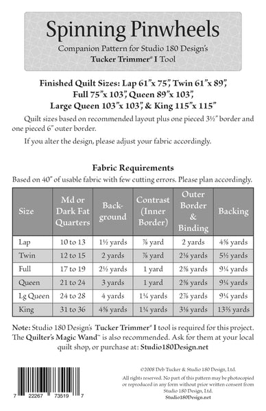 Spinning Pinwheels - Deb Tucker's Studio 180 Design