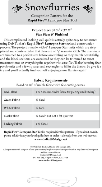 Snowflurries - Deb Tucker's Studio 180 Design