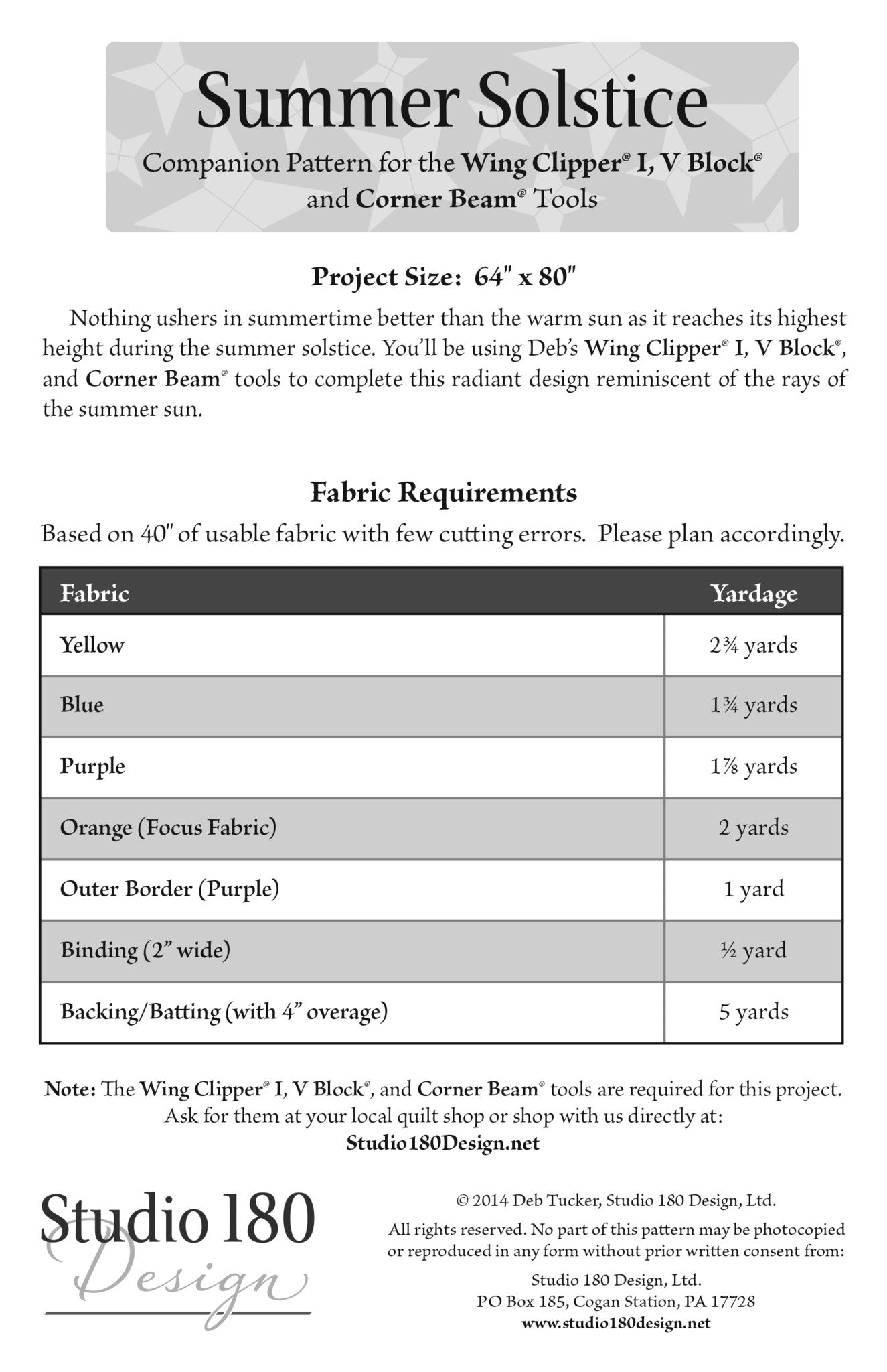 Summer Solstice - Deb Tucker's Studio 180 Design