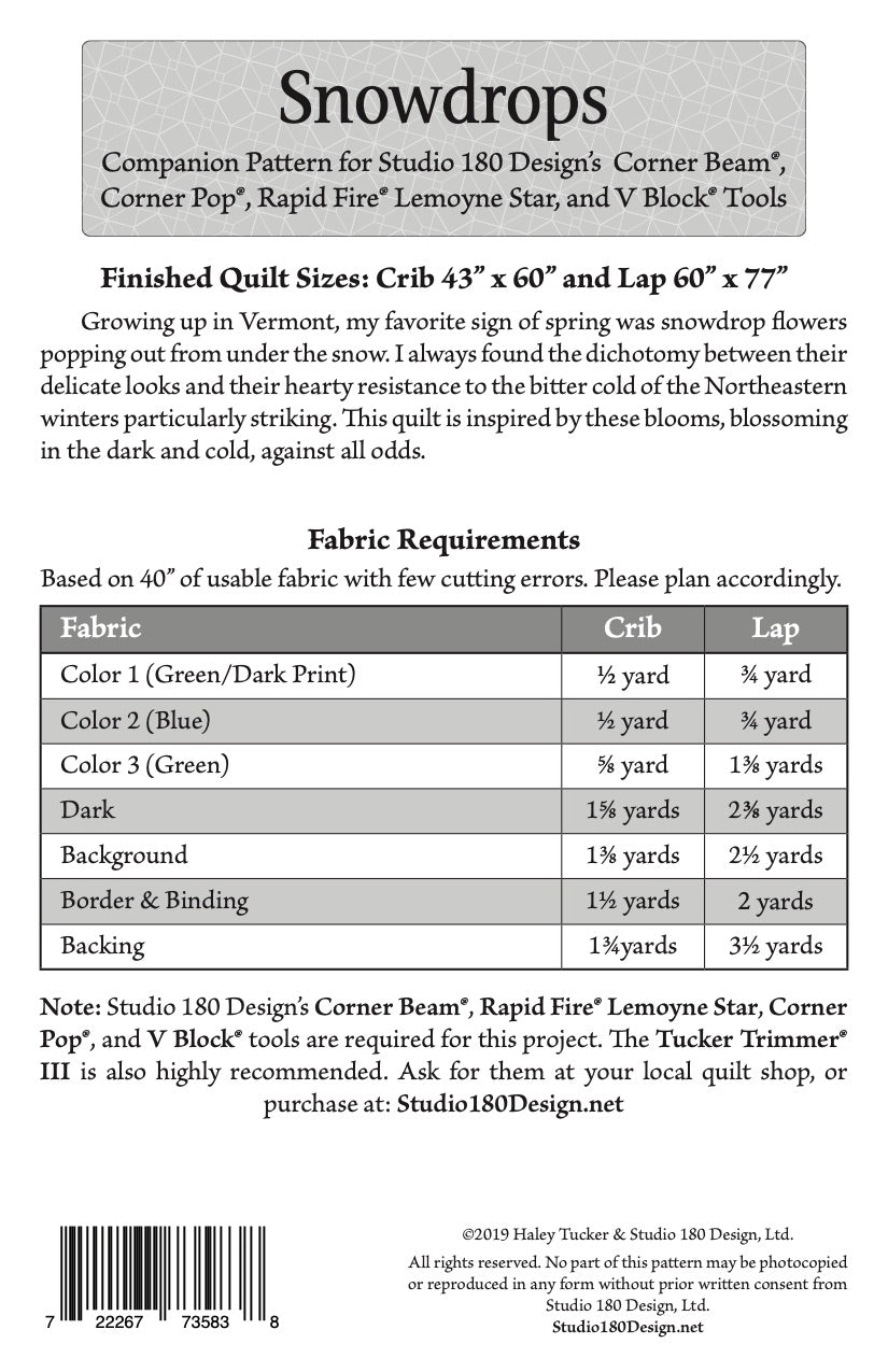 Snowdrops - Deb Tucker's Studio 180 Design
